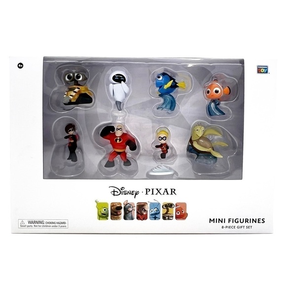 Disney | Toys | Disney Pixar Mini Figurines Set Of 8 Incredibles ...